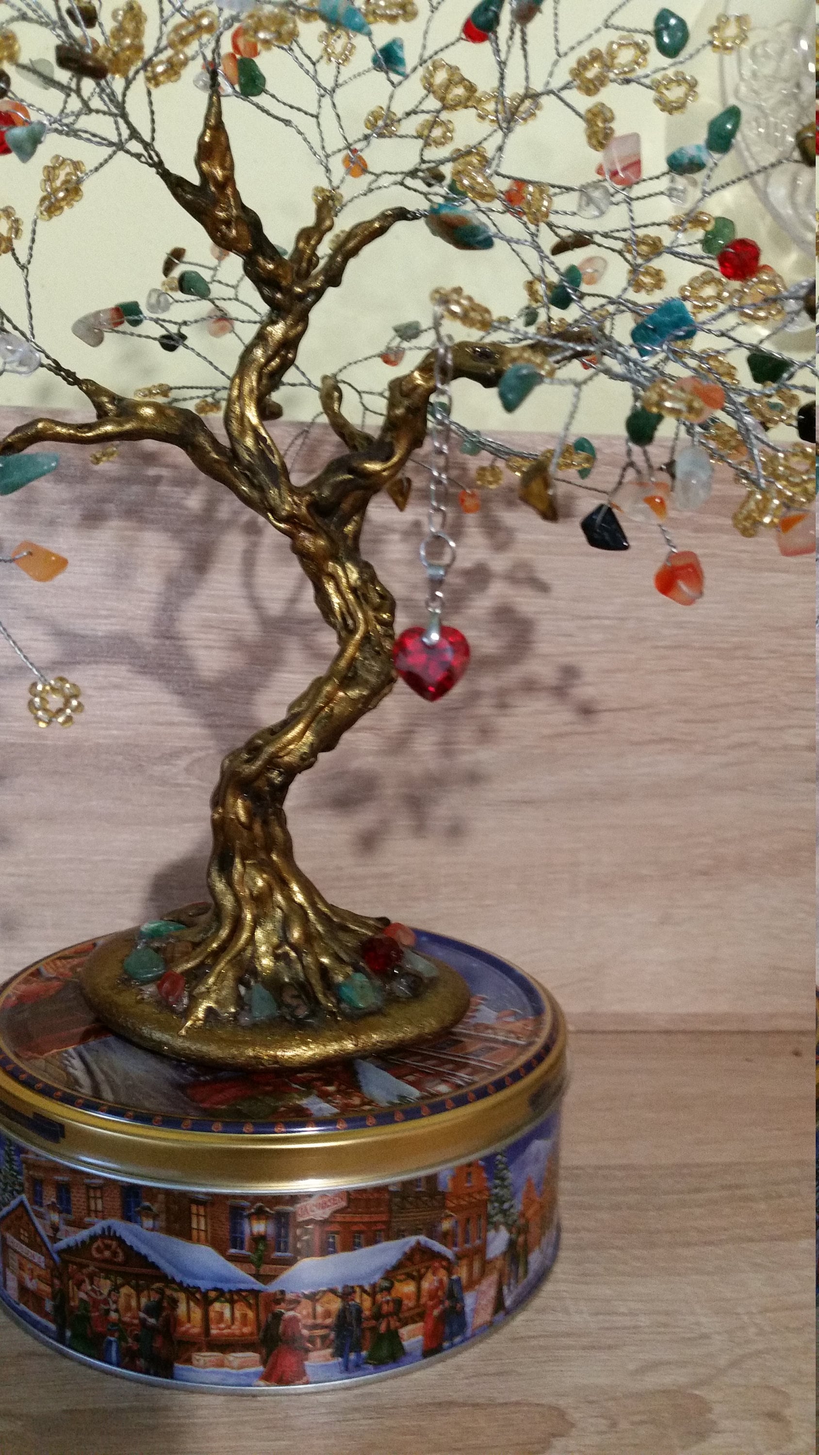 Charm Tree,gemstone Tree of Life,love Gift,anniversary Gift,crystal ...