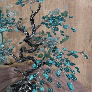 Gemstone Tree of Life,turquoise,aquamarine,aventurine Bonsai Tree,big ...