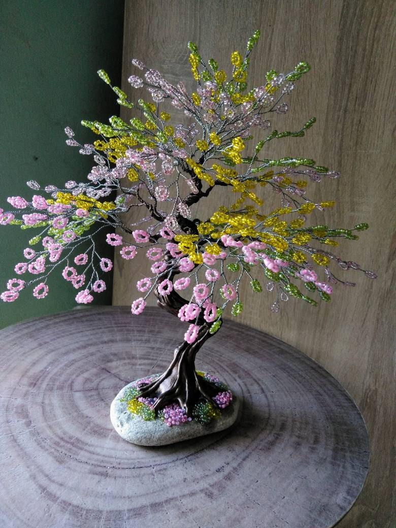 Beaded Tree,symbol of Strength and Stability,big Wire Sculpture,magic ...