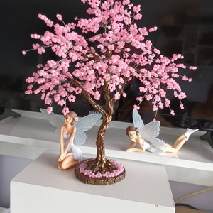 Blossom Japanese Cherry Tree,art Tree Sculpture,beaded Tree of Harmony ...