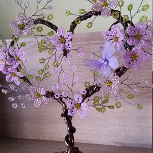 Beads Tree - Heart ,tree of Love,spring Blossom Purple-pink Tree ...