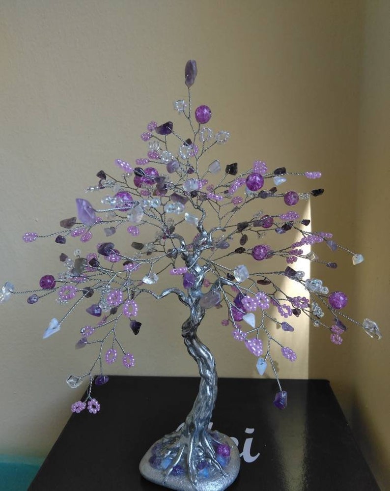 Gemstone Tree of Love Amethyst Tree Opalite Tree Bead Tree - Etsy