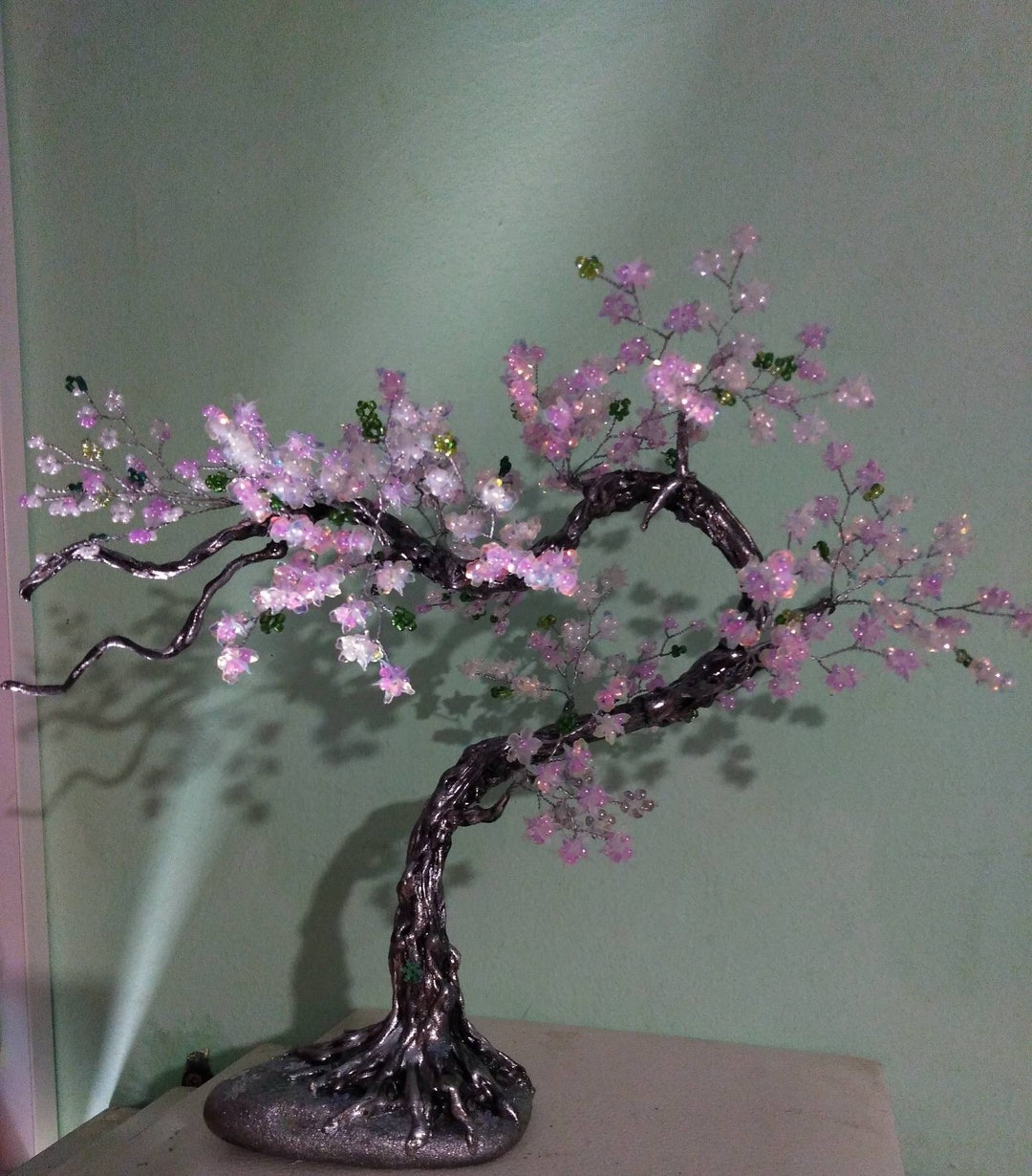 Beaded Tree,spangle Sequins Bonsai,wire Sculpture,woman Gift,wedding ...