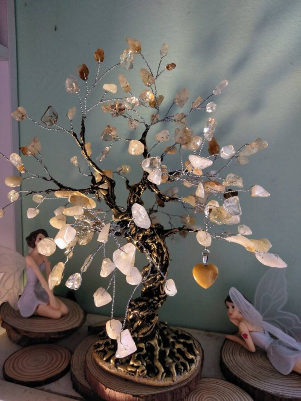 Crystal Tree of Life Citrine Tree Sculpturefeng Shui Tree of - Etsy