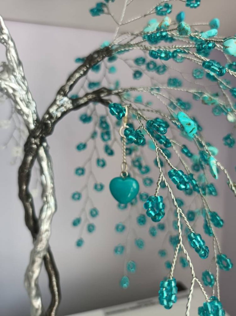 Weeping Willow-angel Wingsbig Tree Sculptureturquoise Tree - Etsy