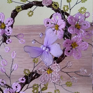 Beads Tree - Heart ,tree of Love,spring Blossom Purple-pink Tree ...