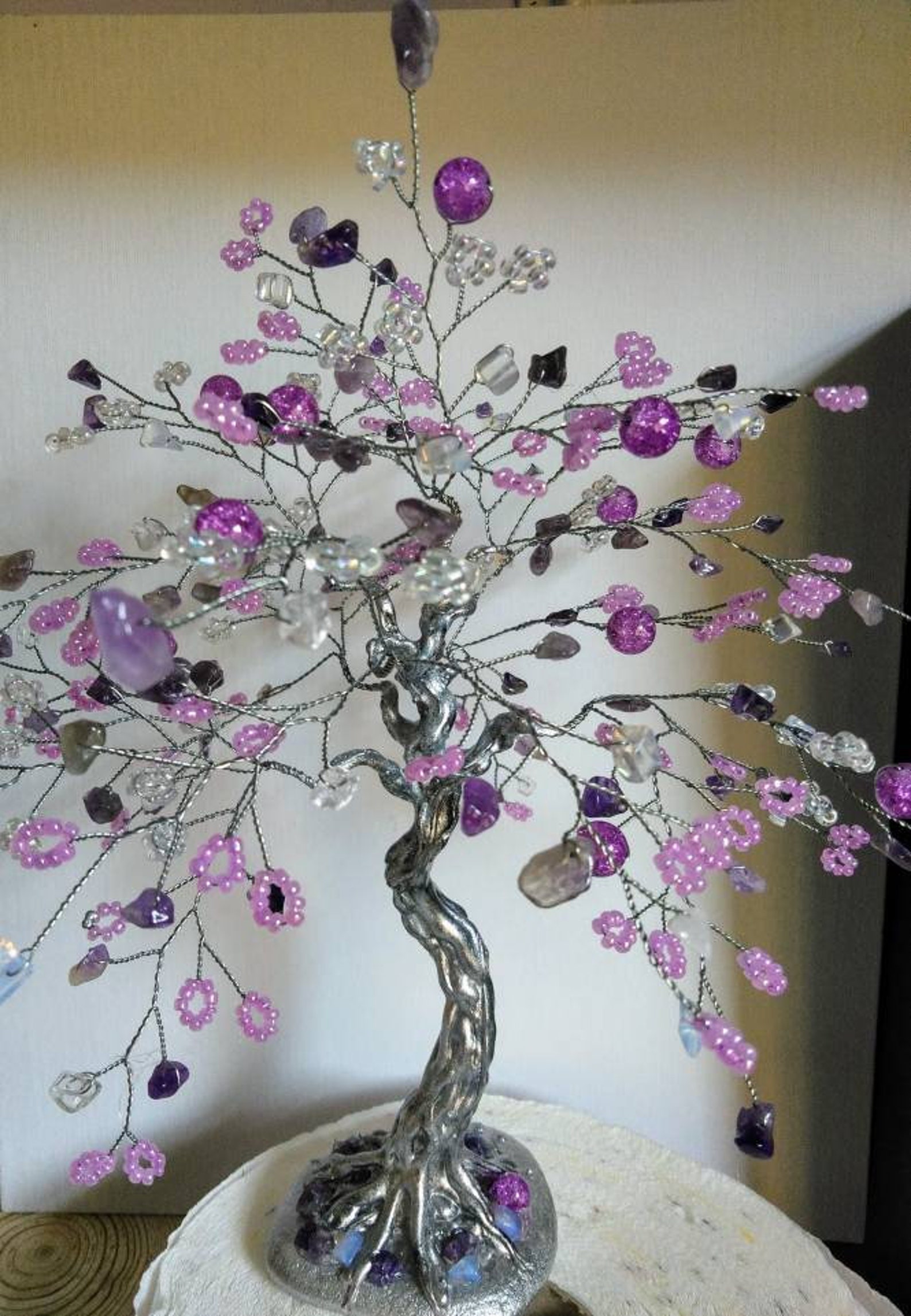 Gemstone Tree of Love Amethyst Tree Opalite Tree Bead Tree Wire ...