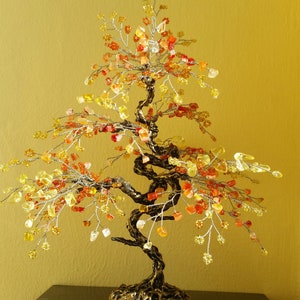 Bead Tree Gemstone Tree of Life Lilac Aventurine Amethyst Tree Amber ...