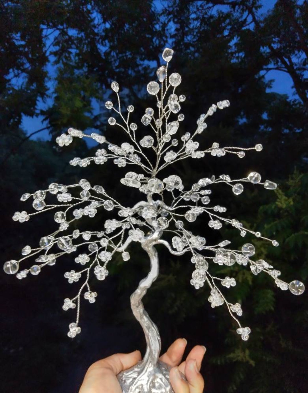Crystal Tree,art Decor,feng Shui Tree of Love and Positive Energy ...