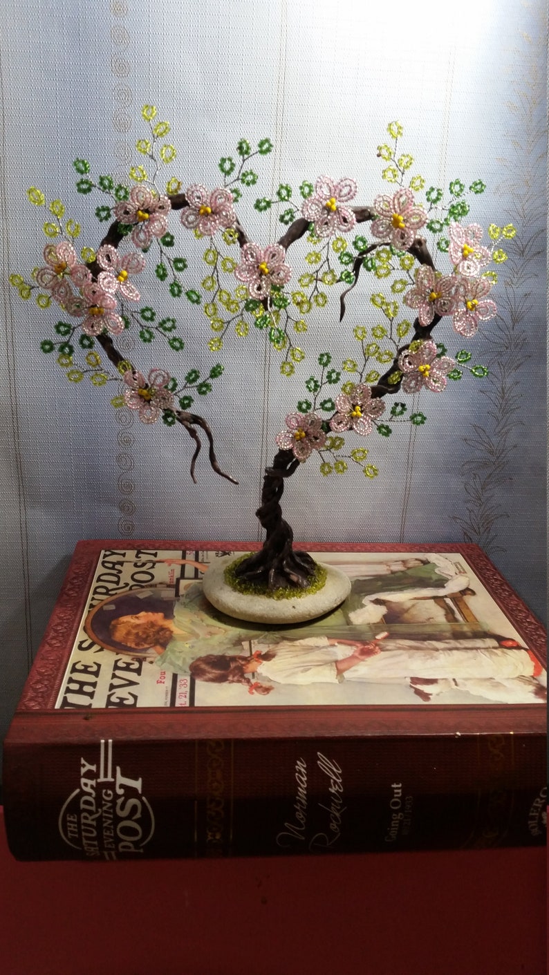 Handmade Tree Heart Tree Bead Tree Home Decor Love Gift - Etsy