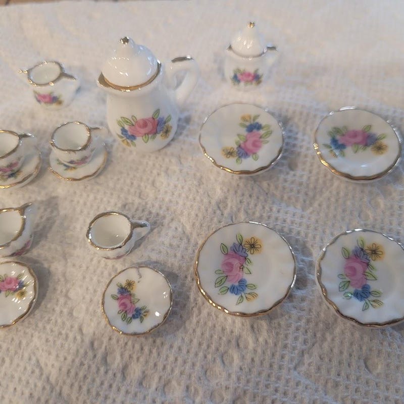 Miniature Tea Set - Etsy