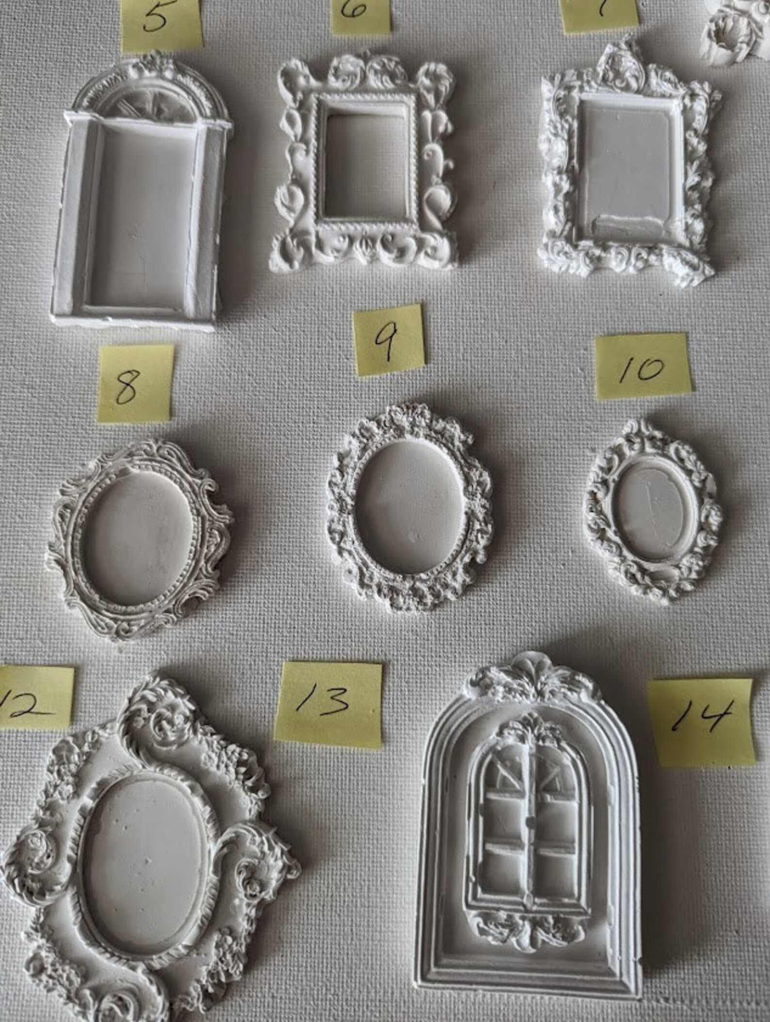 Miniature Plaster Architectural Frames Miniature Frames - Etsy