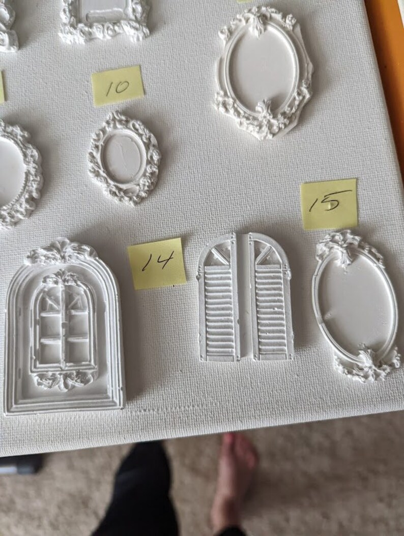 Miniature Plaster Architectural Frames Miniature Frames - Etsy