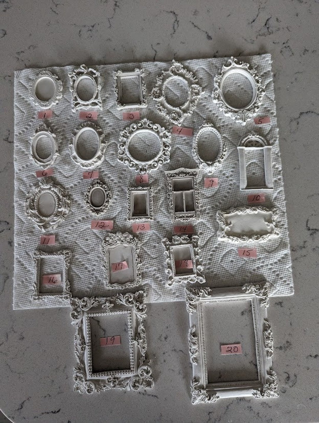 Miniature Plaster Architectural Frames - Miniature Frames - Etsy