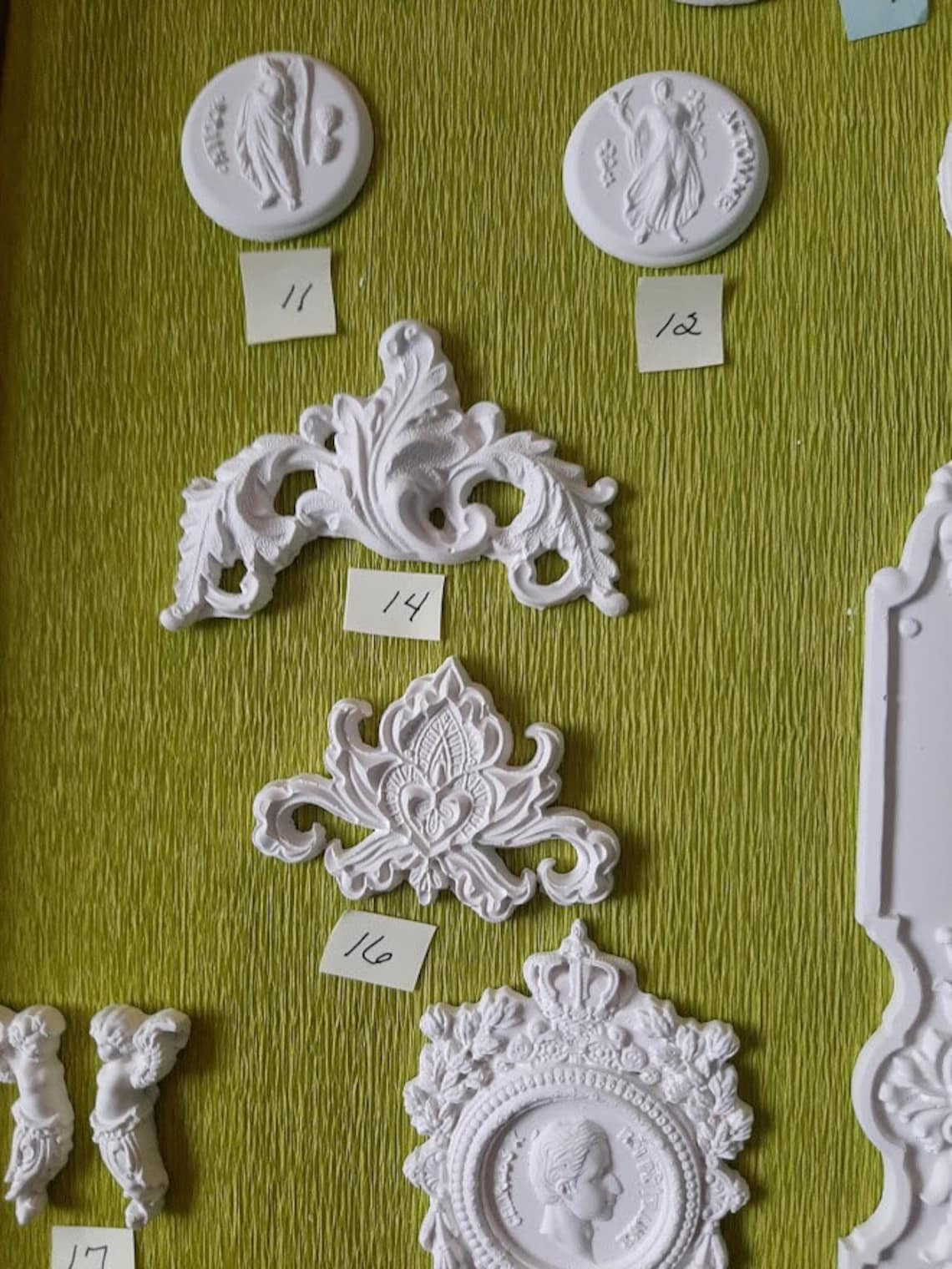 Miniature Plaster Architectural Elements - Architectural Appliques ...