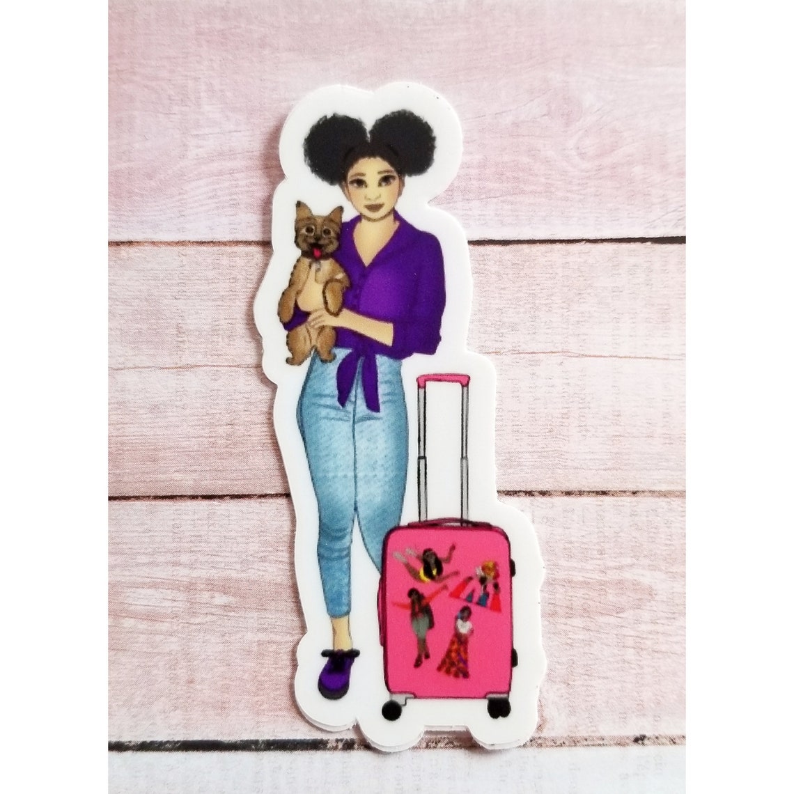 Black Girl Stickers Melanin Stickers Aesthetic Stickers | Etsy