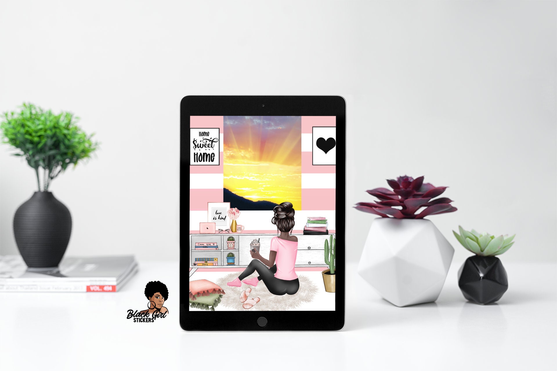 Sunset Wallpaper, Wallpaper Background, Digital Planner Inserts ...