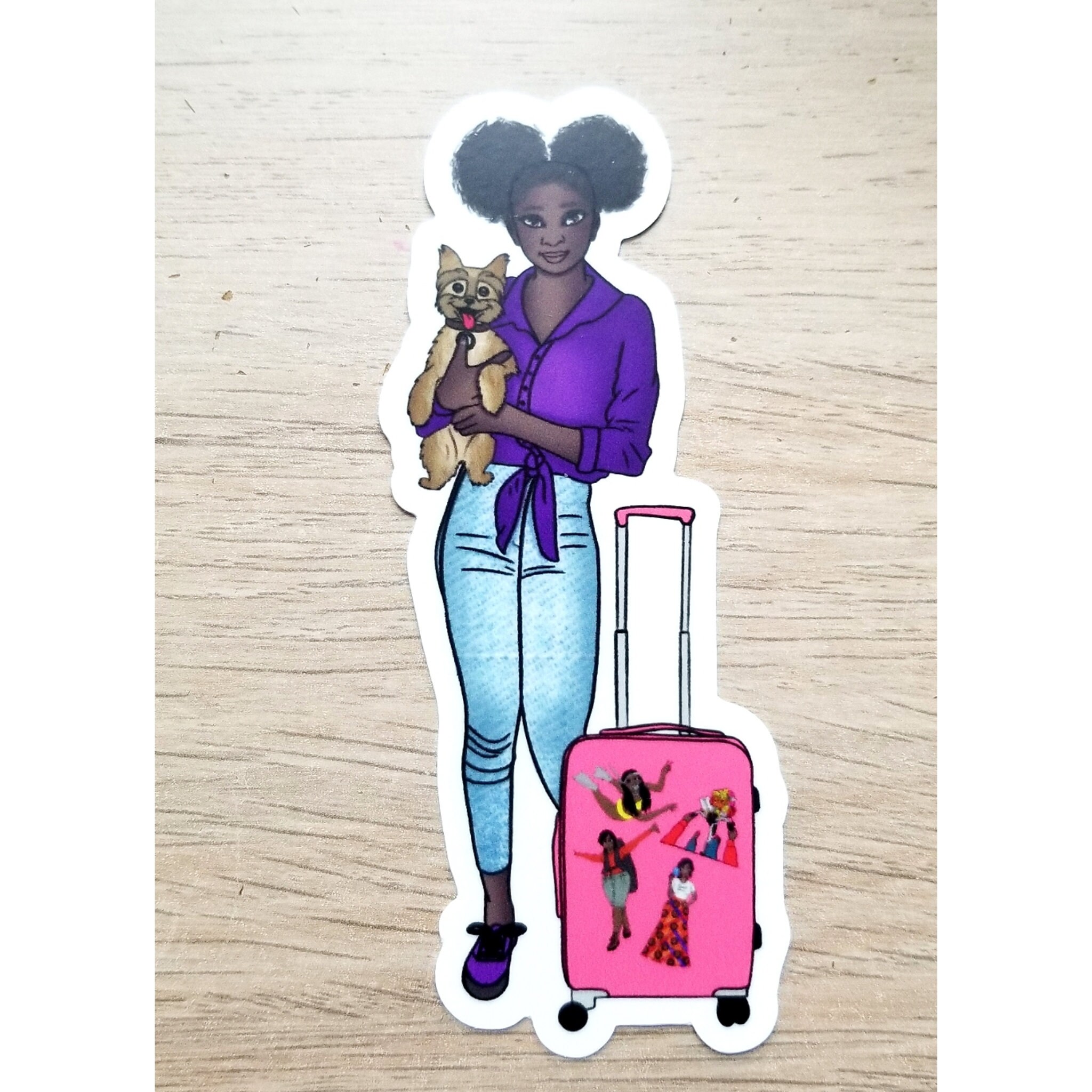 Black Girl Stickers, Melanin Stickers, Aesthetic Stickers, Black ...