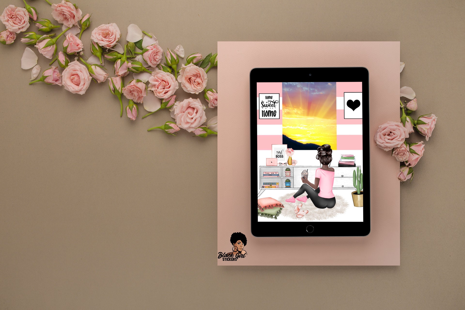 Sunset Wallpaper Wallpaper Background Digital Planner - Etsy