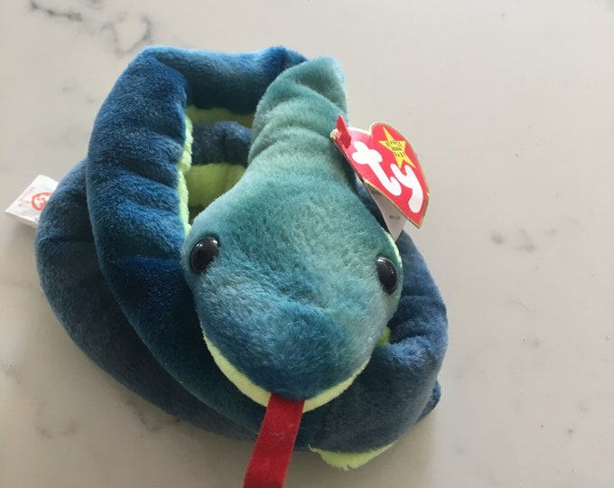 Vintage Hissy the Snake Retired Beanie Baby - Etsy