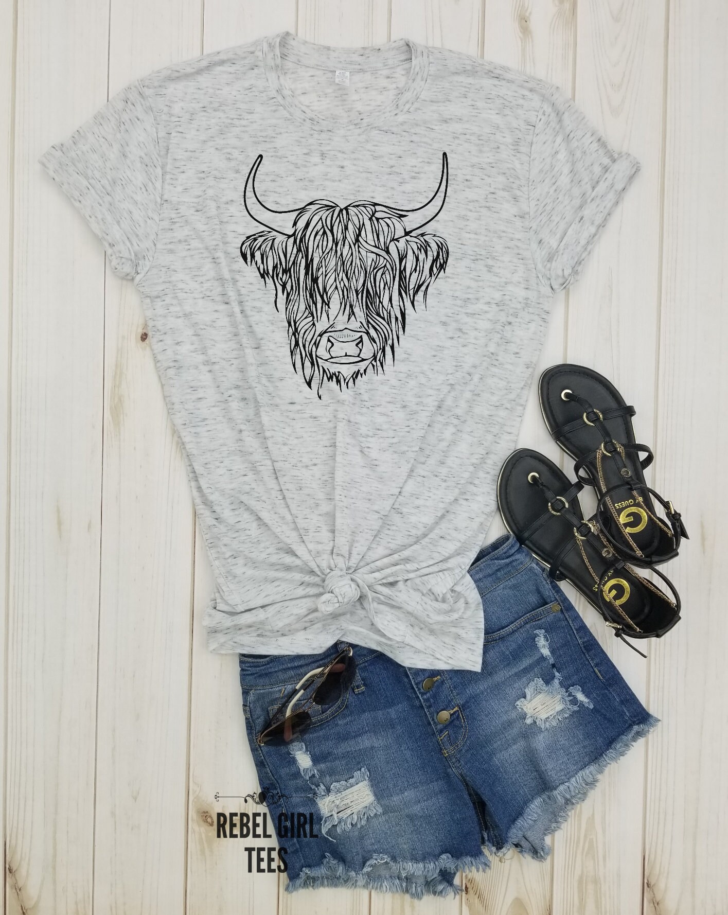 Highland Cow Cute Cow Shirt Shaggy Cow Cow Shirt for Mom - Etsy