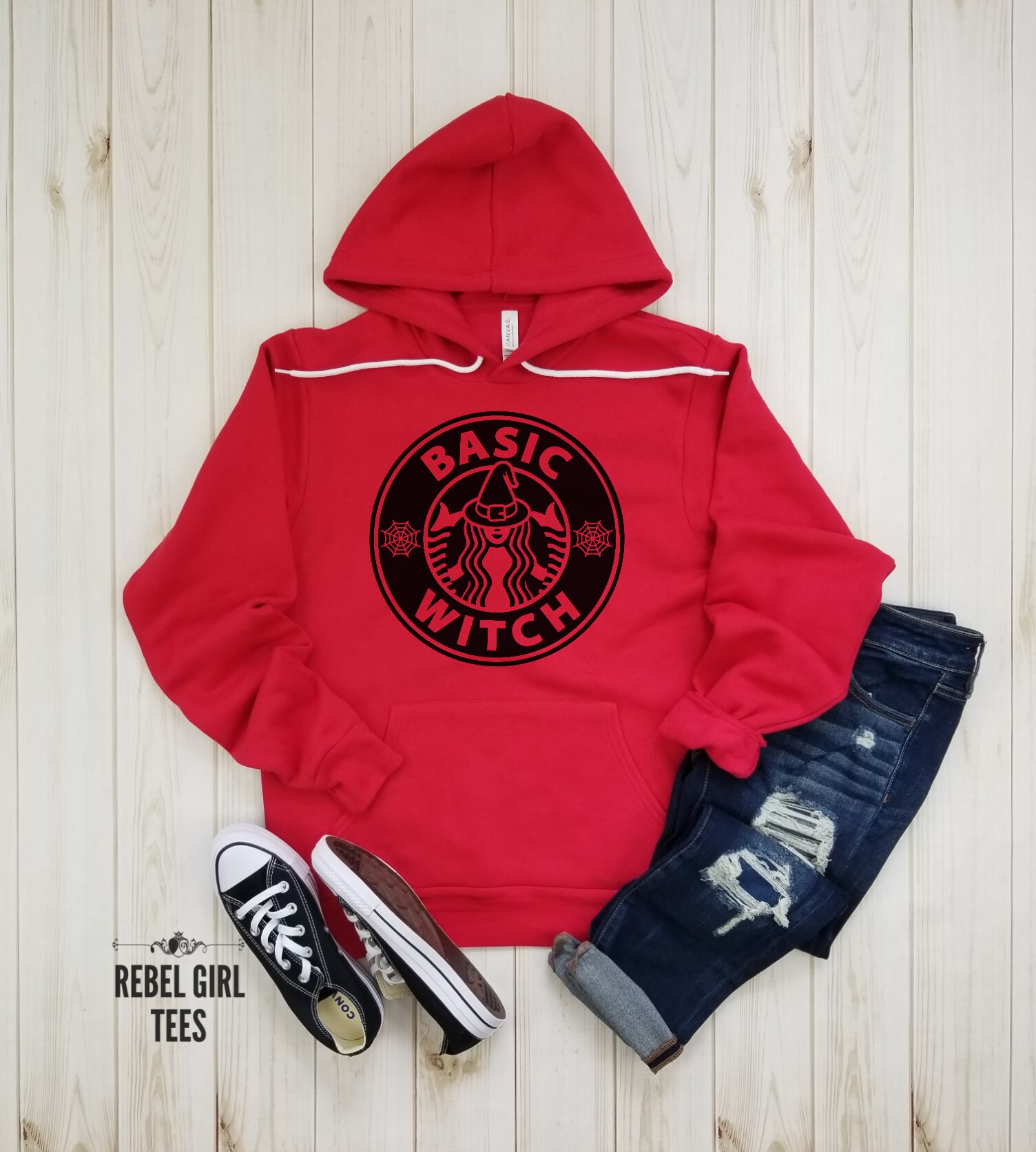 Basic Witch Holloween Fleece Hoodie Basic Witch Shirt Fall | Etsy