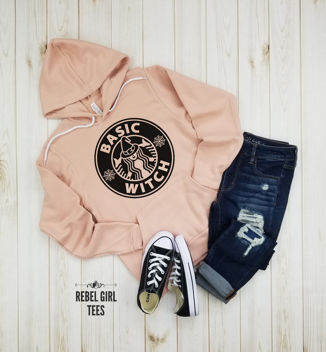 Basic Witch Holloween Fleece Hoodie Basic Witch Shirt Fall | Etsy