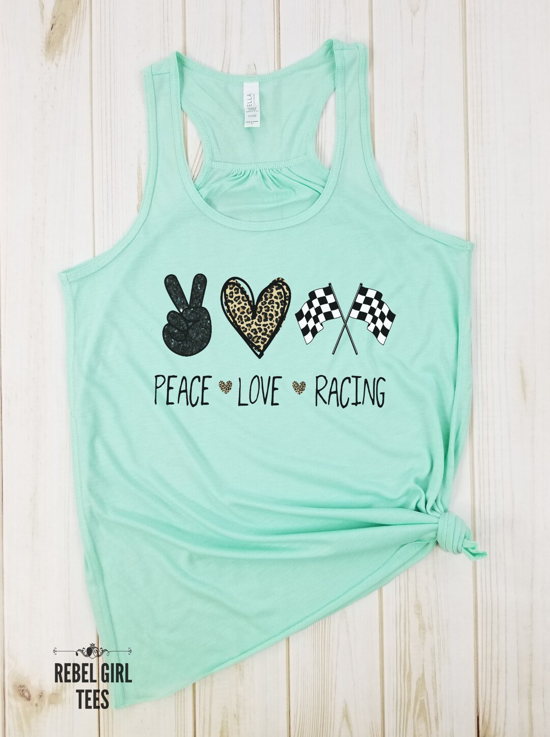 Peace Love and Racing - Race Track, Racing Shirt, Unisex Tee, Vintage ...