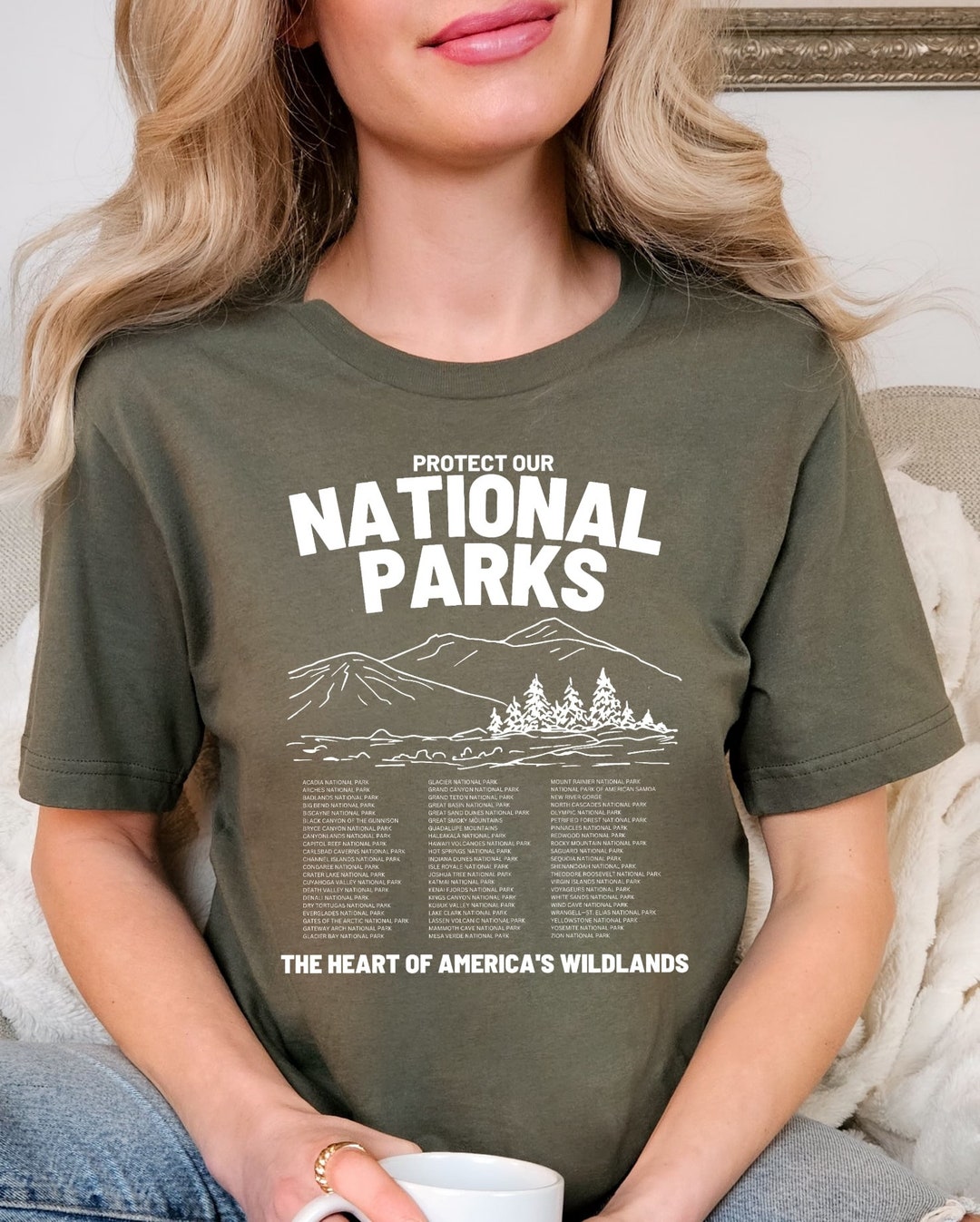 Protect Our National Parks WHITE - National Parks Shirt, Summer Shirt ...