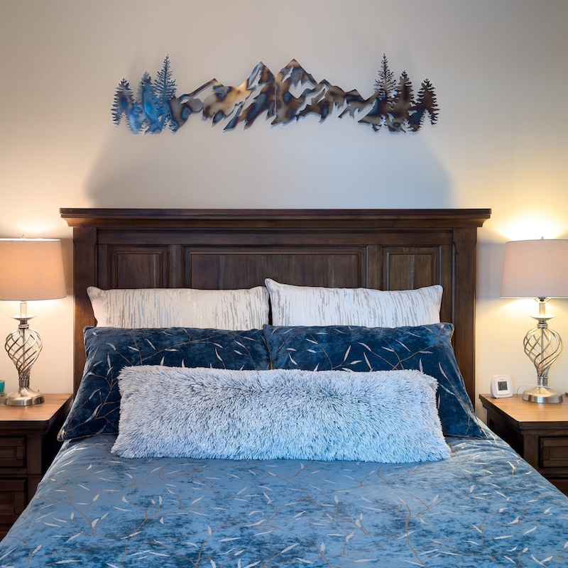 Metal Art Above the Bed - Etsy