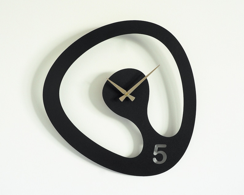 Unique Modern Wall Clock Silent Metal Wall Clock Unique Wall - Etsy