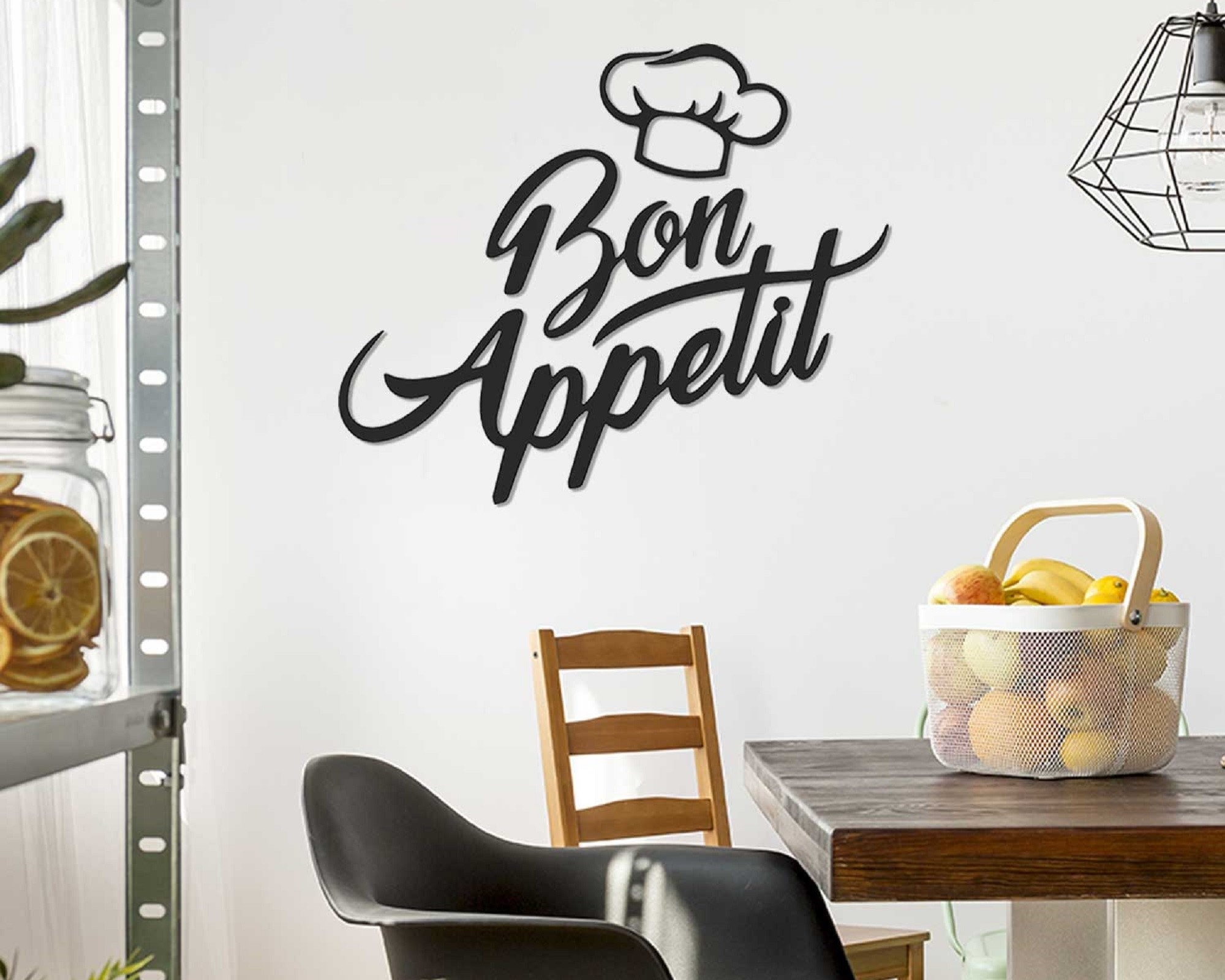 Bon Appetit Sign Metal Kitchen Wall Art Kitchen Wall Decor - Etsy