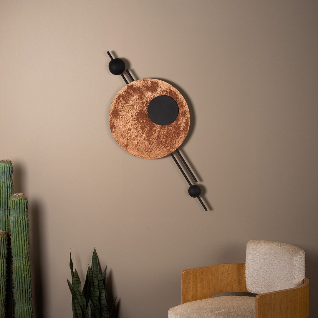 Astro Blend Metal Wall Art, Modern Wall Decor, Geometric Wall Art ...