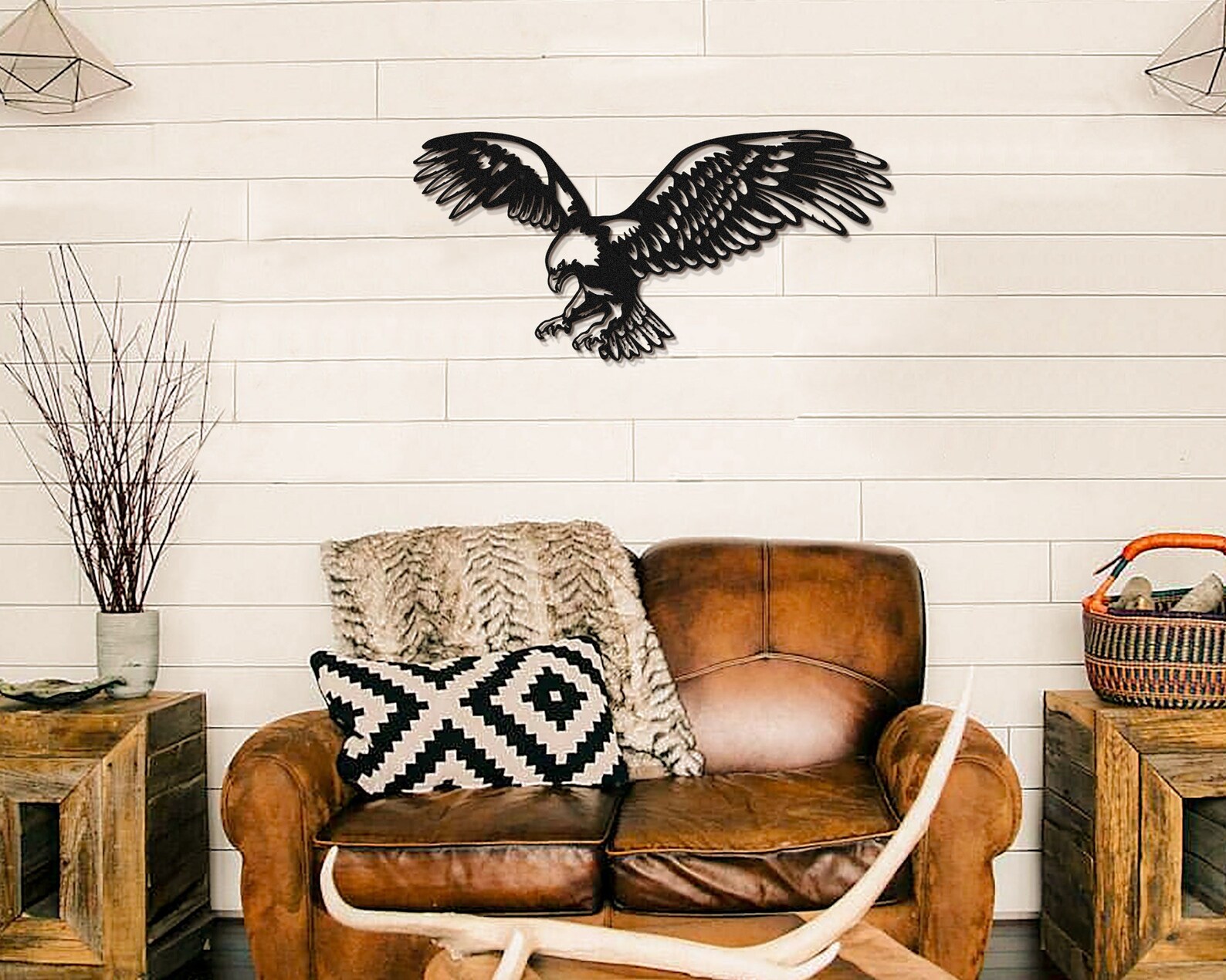 Metal Eagle Wall Art, American Eagle Sign, Metal Wall Decor, Wall ...