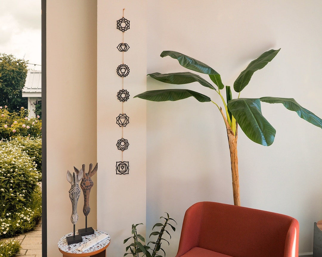 Metal Chakra Wall Hanging, Spiritual Decor, Chakra Wall Art, Spiritual ...