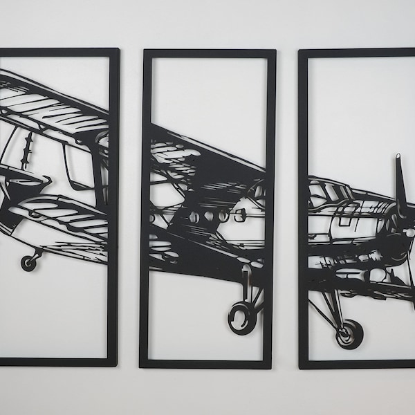 Airplane Metal Art - Etsy