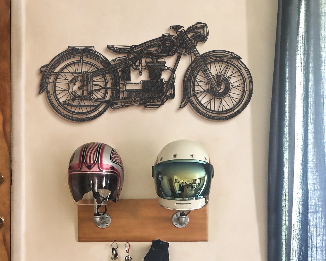 Metal Motorcycle Wall Art Motorcycle Sign Motorcycle Decor | Etsy