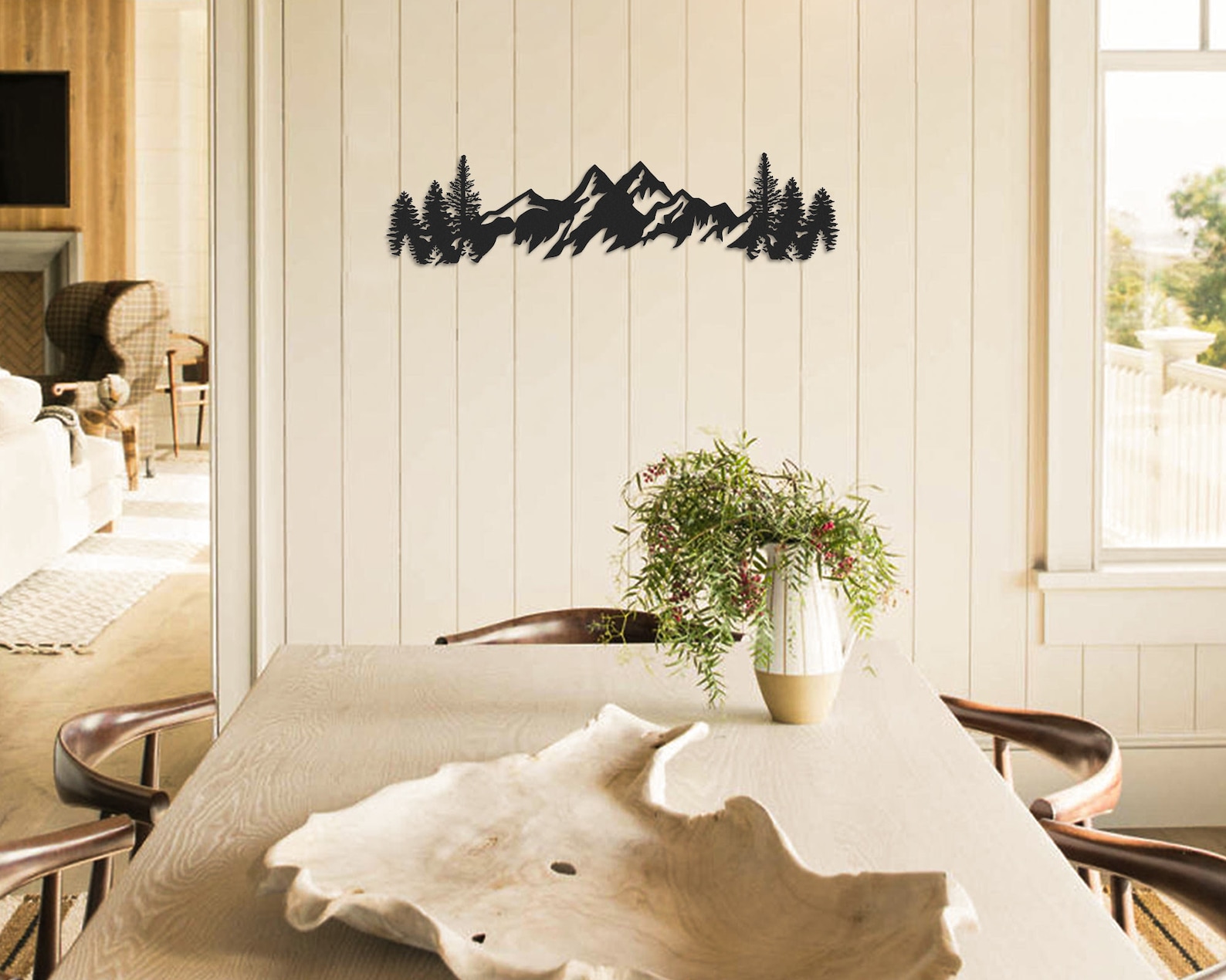 Metal Mountain Wall Art, Mountain Wall Decor, Large Metal Wall Art ...