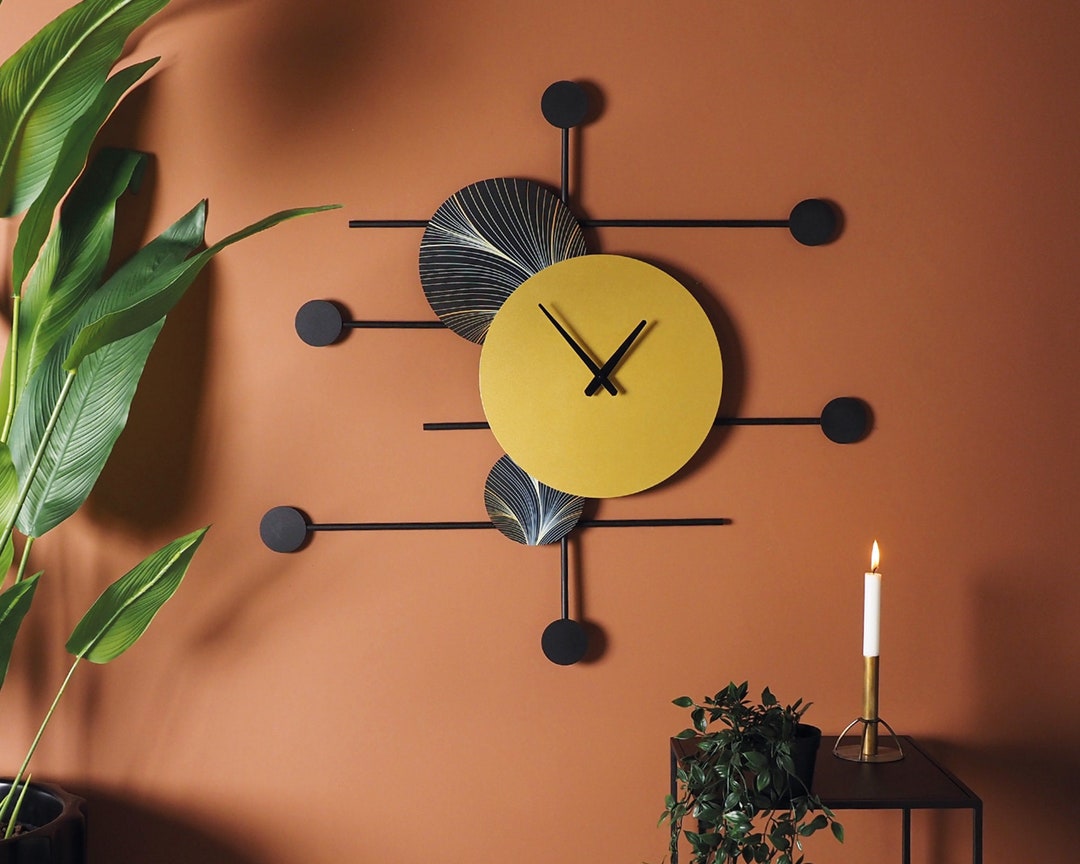 Modern Wall Clock, Metal Unique Wall Clock, Clocks for Wall, Home Decor ...