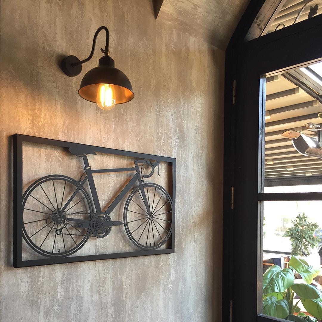 Metal Bicycle Wall Art, Cycling Gifts for Men, Bike Art, Peloton Gifts ...