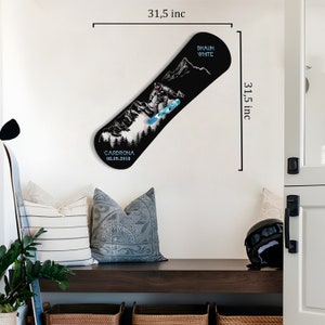 Personalized Snowboard Metal Wall Art, Gift for Snowboarder, Gifts for ...