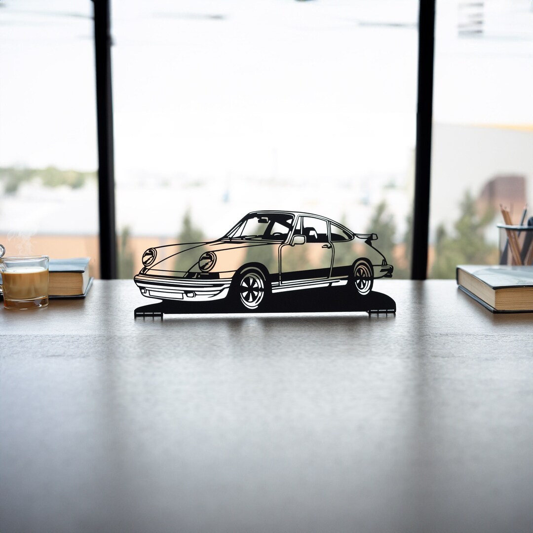 Classic 911 Car Metal Free Standing Tabletop Decor, Gifts for Him, Car ...