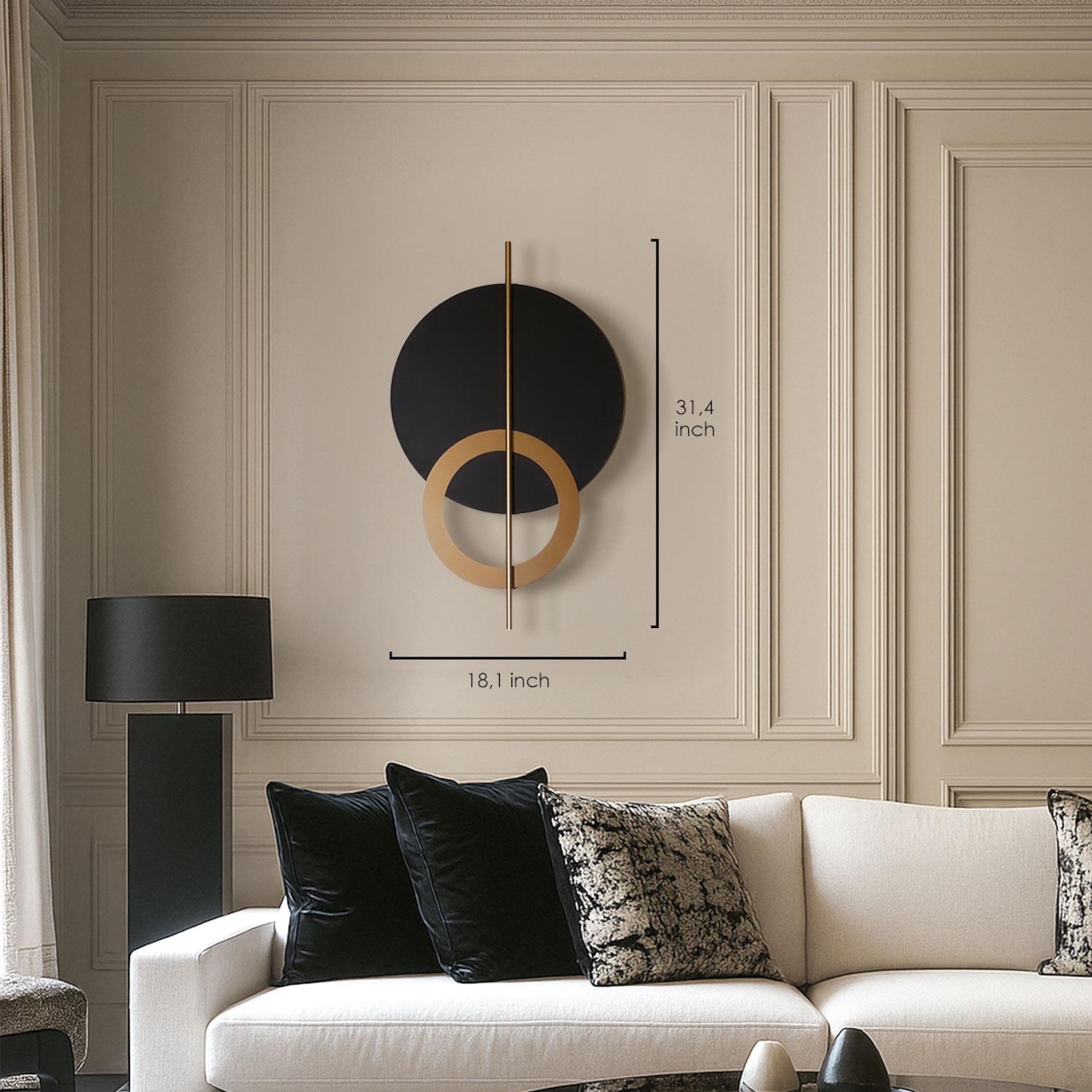 Hyperion 3D Modern Metal Wall Art (hangable Horizontally or Vertically ...