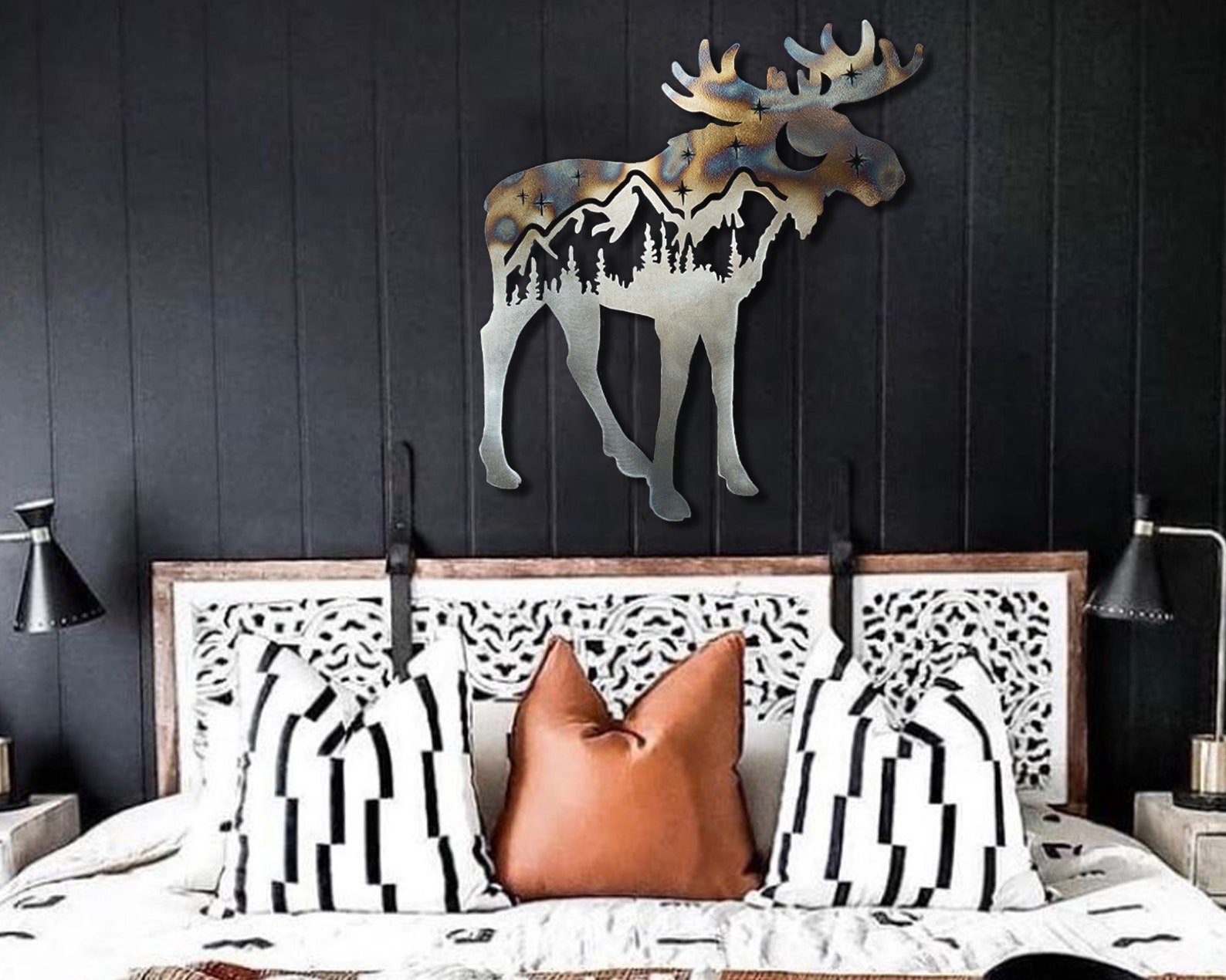 Metal Moose Wall Art Metal Wall Decor Wall Hangings Home - Etsy
