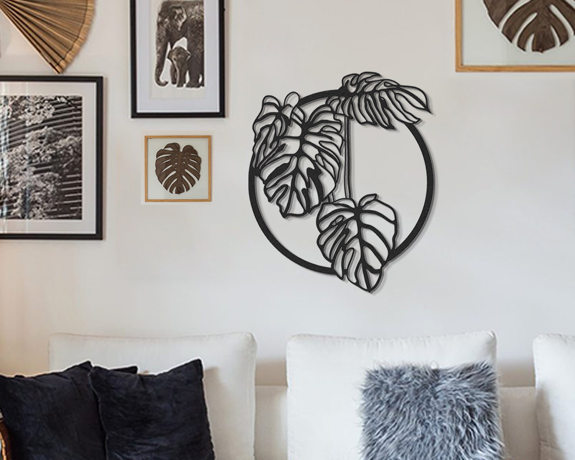 Monstera Metal Wall Art Metal Wall Decor Metal Leaf Wall - Etsy