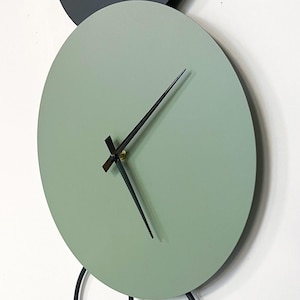 Large Geometric Metal Wall Clock (hangable Horizontally or Vertically ...