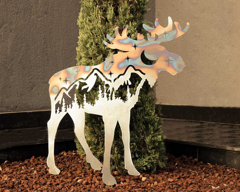 Metal Moose Wall Art Metal Wall Decor Wall Hangings Home - Etsy