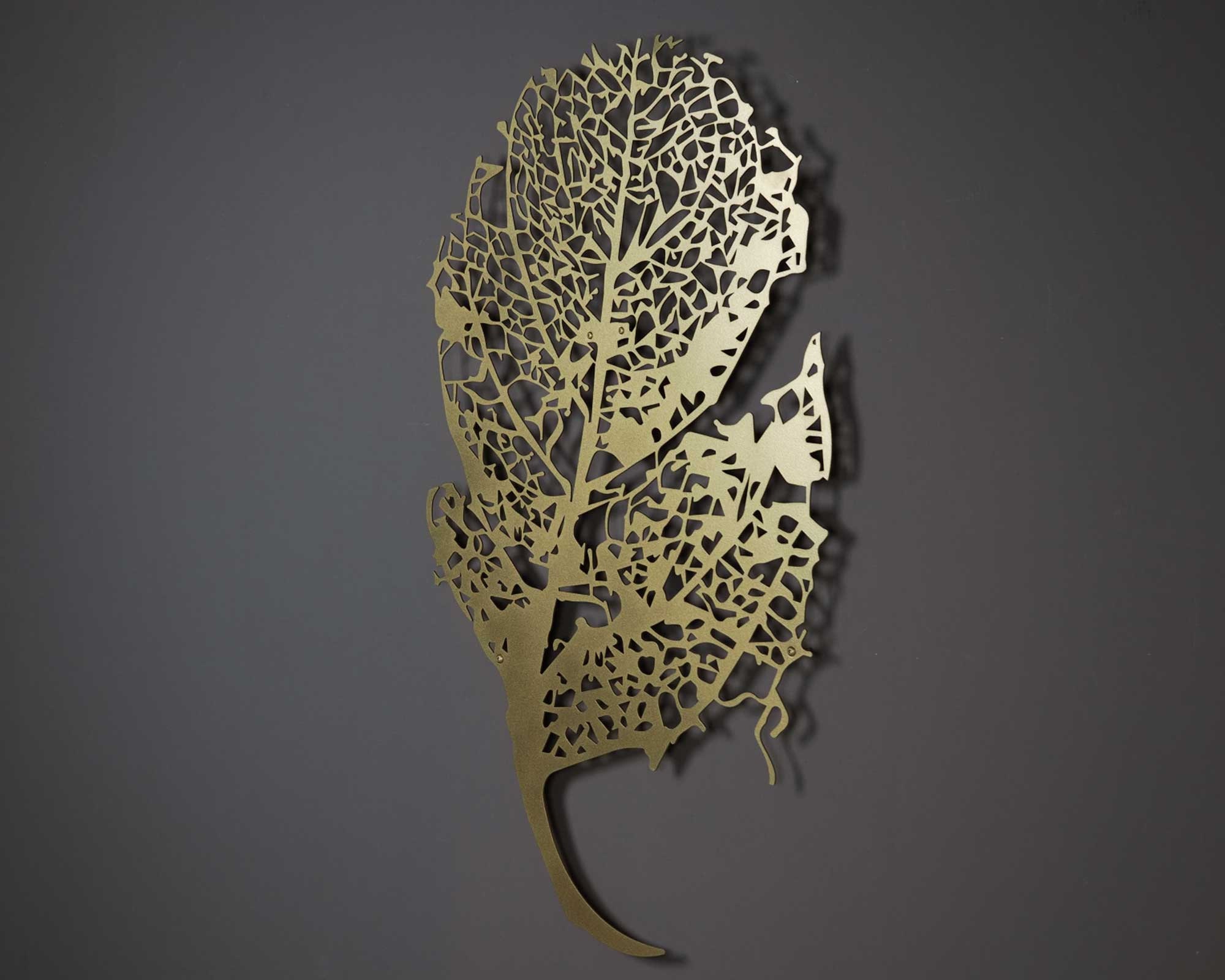 Metal Leaf Wall Art Metal Wall Decor Large Wall Art | Etsy