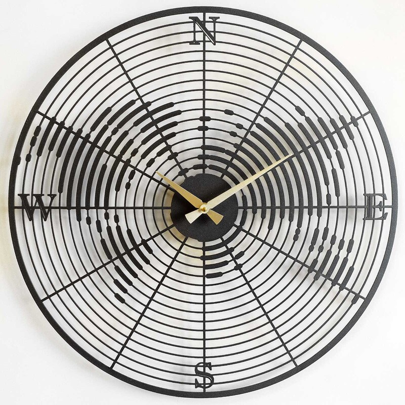 World Map Wall Clock - Etsy