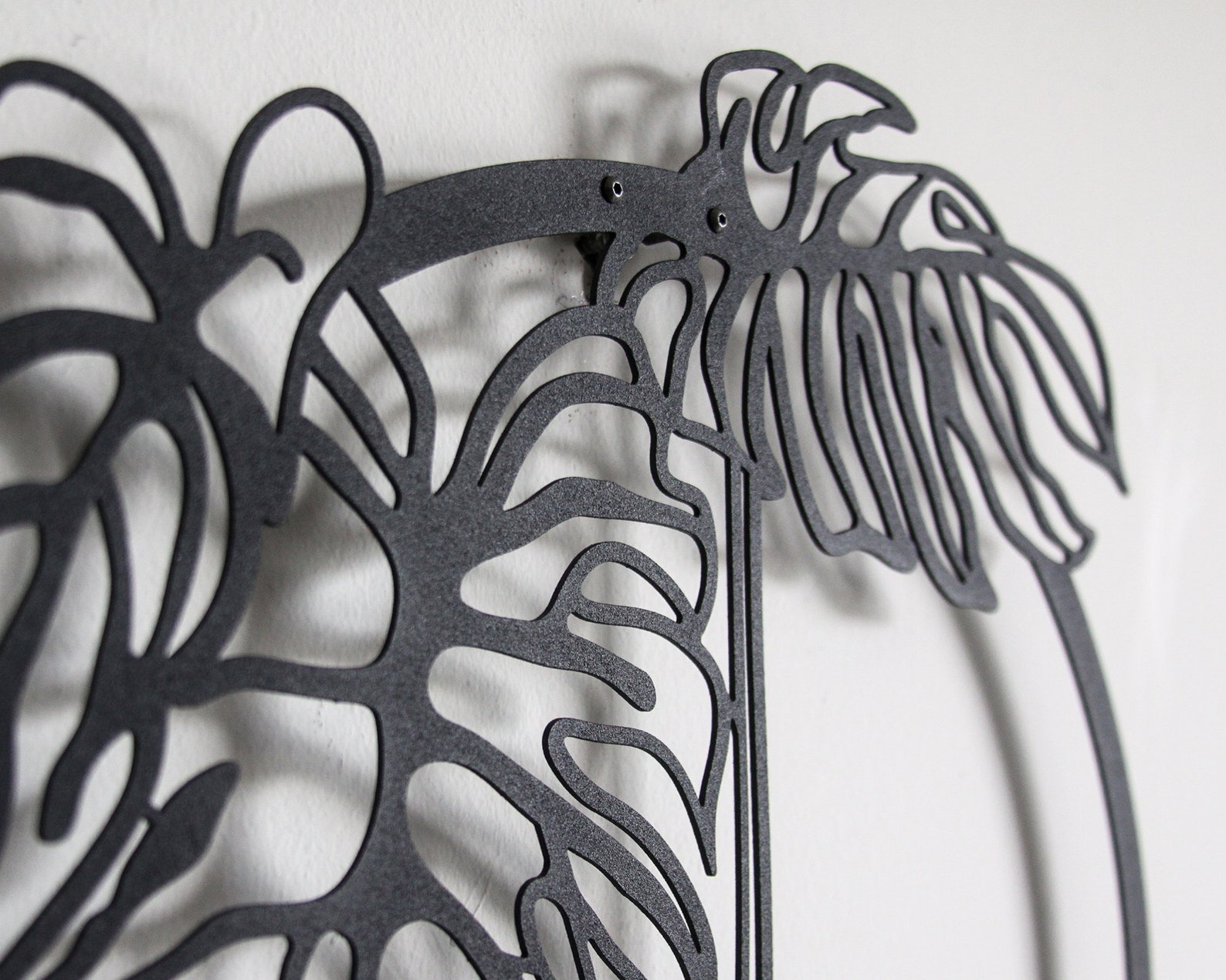 Monstera Metal Wall Art Metal Wall Decor Metal Leaf Wall - Etsy